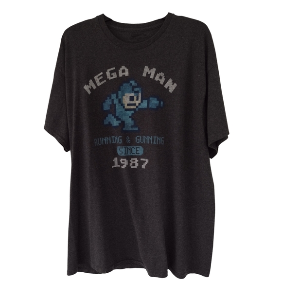 mega Man | Shirts | Mega Man Retro Graphic Tee Xl Running Gunning Since ...